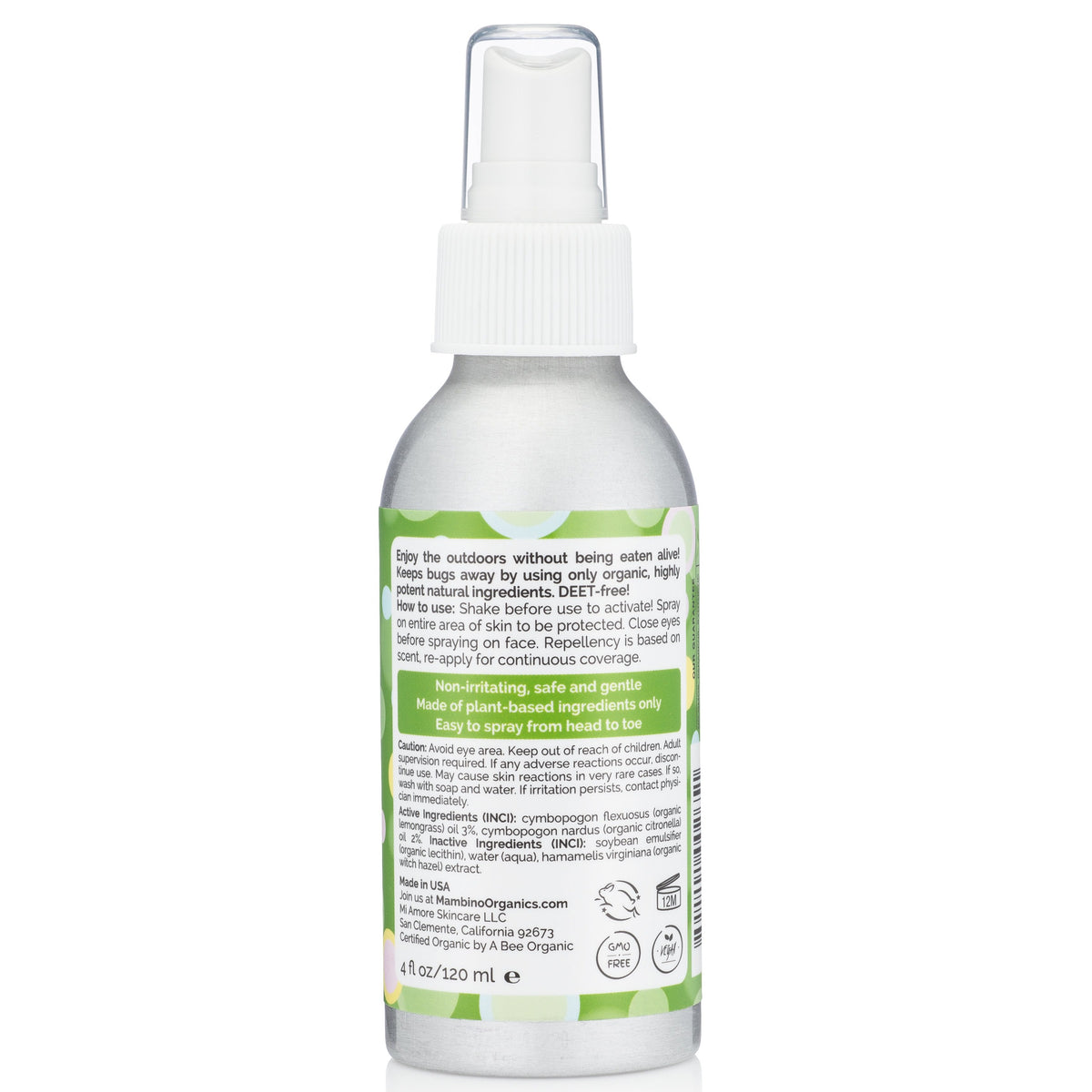 Bug Spray and Mosquito Repellent - 100% Organic - Mambino Organics